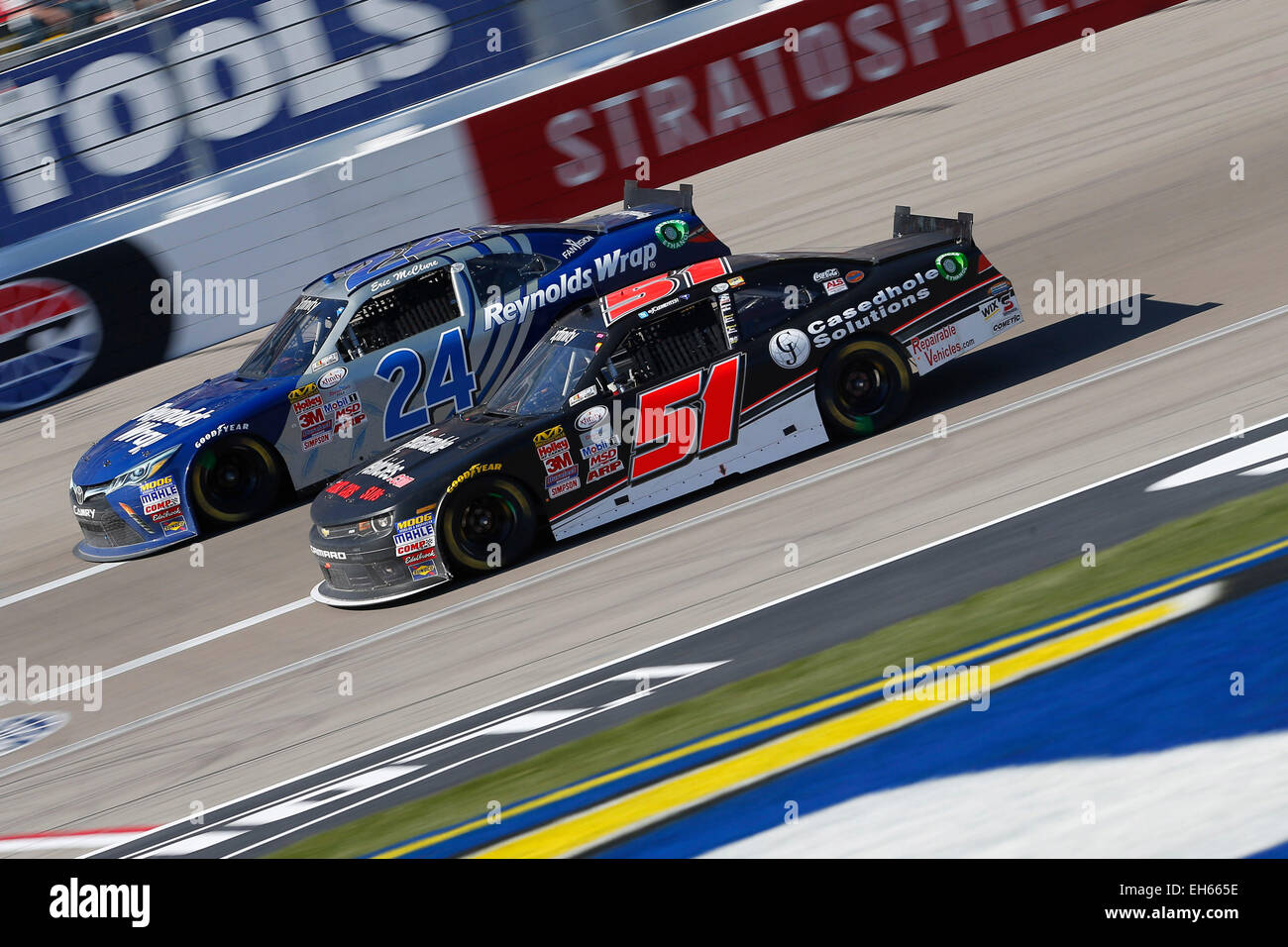 Las Vegas, NV, USA. 7th Mar, 2015. The NASCAR Xfinity Series teams take ...