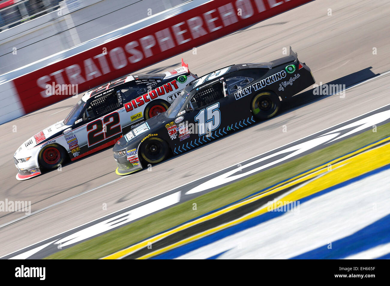 Las Vegas, NV, USA. 7th Mar, 2015. The NASCAR Xfinity Series teams take ...