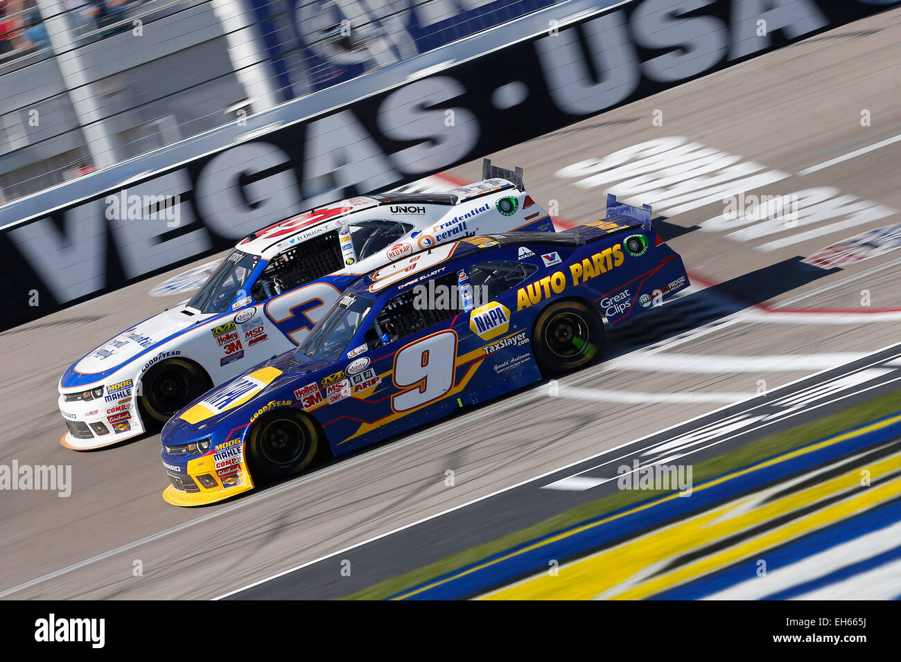 Las Vegas, NV, USA. 7th Mar, 2015. The NASCAR Xfinity Series teams take ...