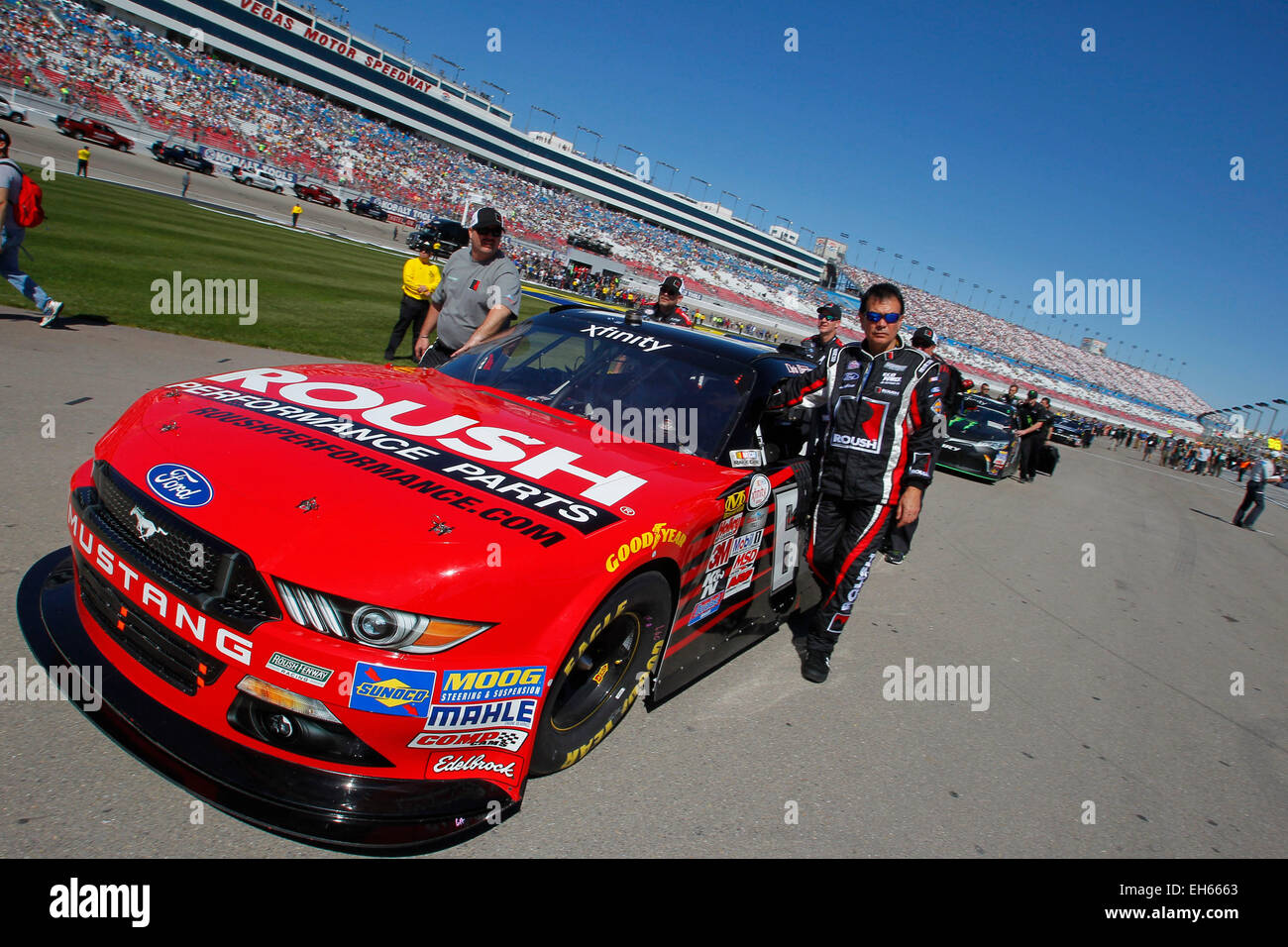 Las Vegas, NV, USA. 7th Mar, 2015. The NASCAR Xfinity Series teams take ...