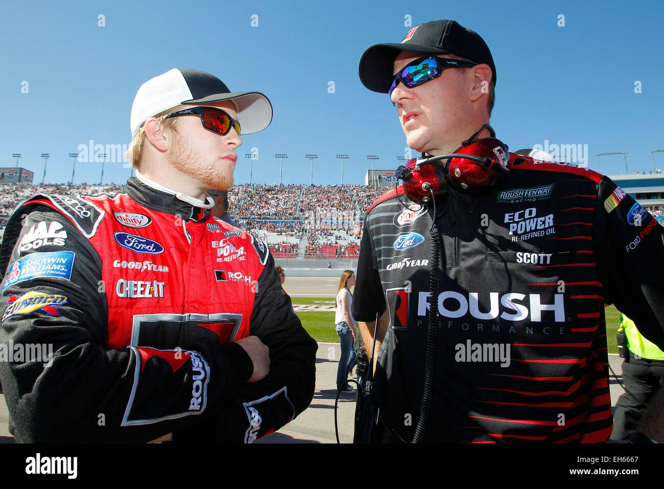 Las Vegas, NV, USA. 7th Mar, 2015. The NASCAR Xfinity Series teams take ...