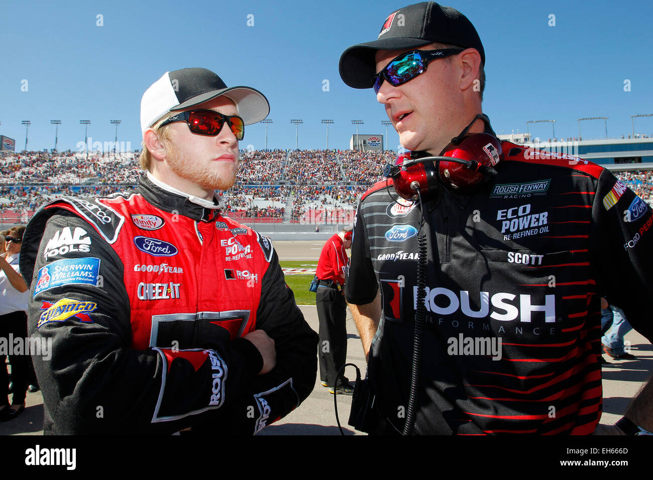 Las Vegas, NV, USA. 7th Mar, 2015. The NASCAR Xfinity Series teams take ...