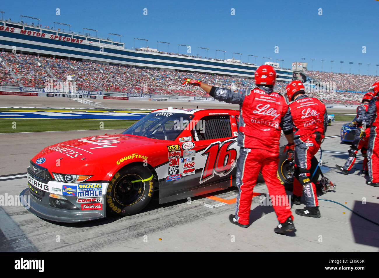 Las Vegas, NV, USA. 7th Mar, 2015. The NASCAR Xfinity Series teams take ...