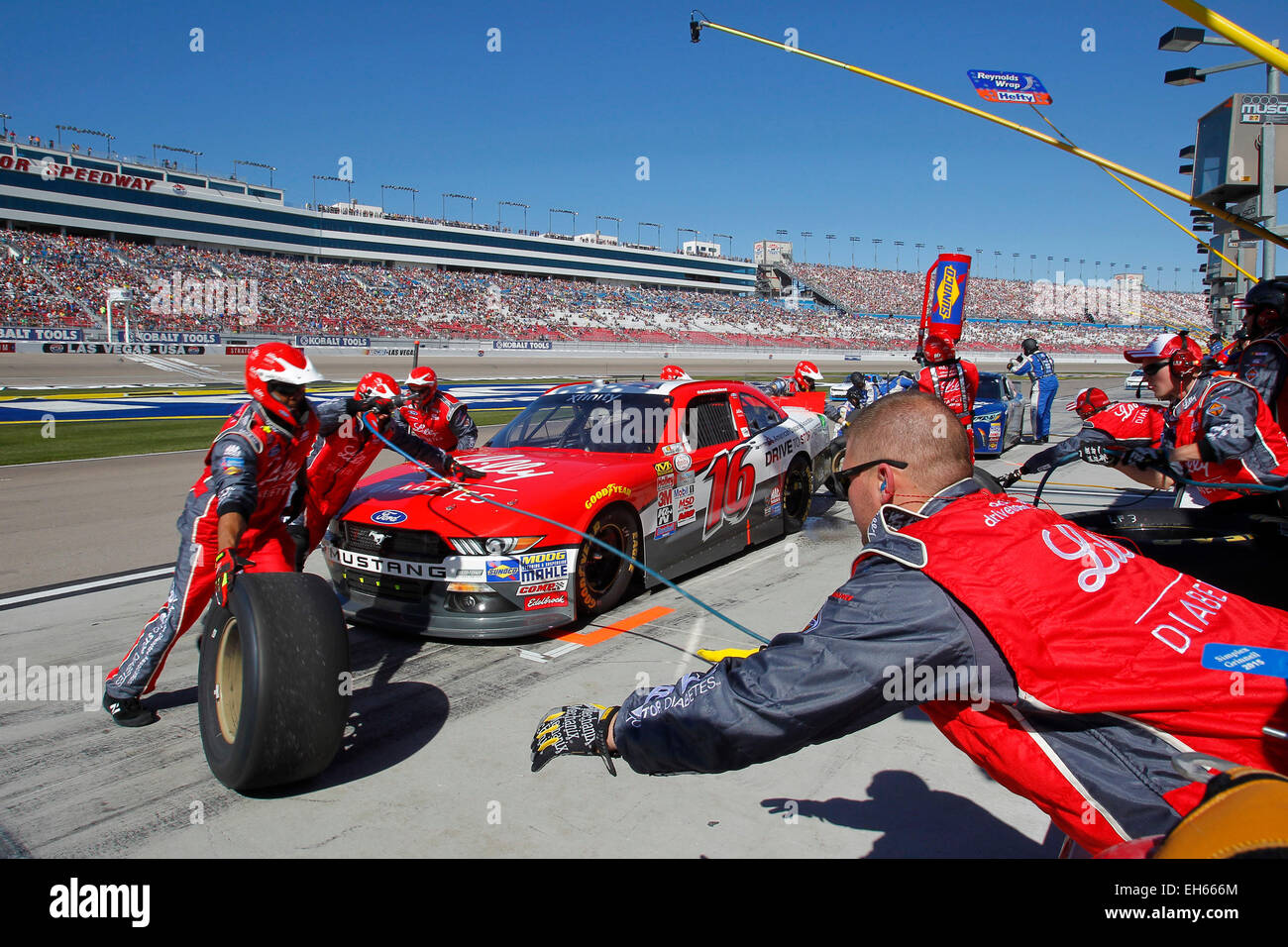 Las Vegas, NV, USA. 7th Mar, 2015. The NASCAR Xfinity Series teams take ...