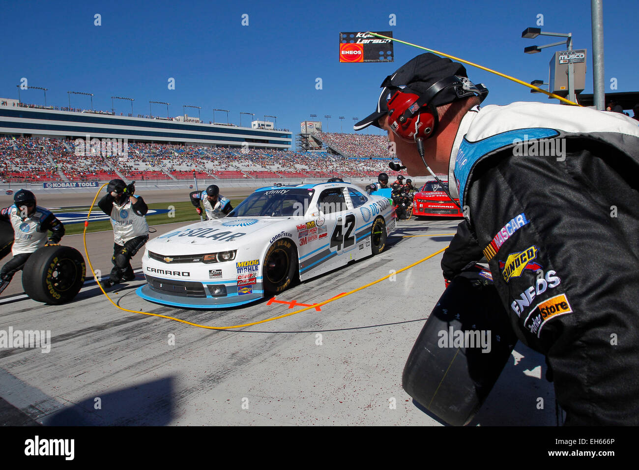 Las Vegas, NV, USA. 7th Mar, 2015. The NASCAR Xfinity Series teams take ...