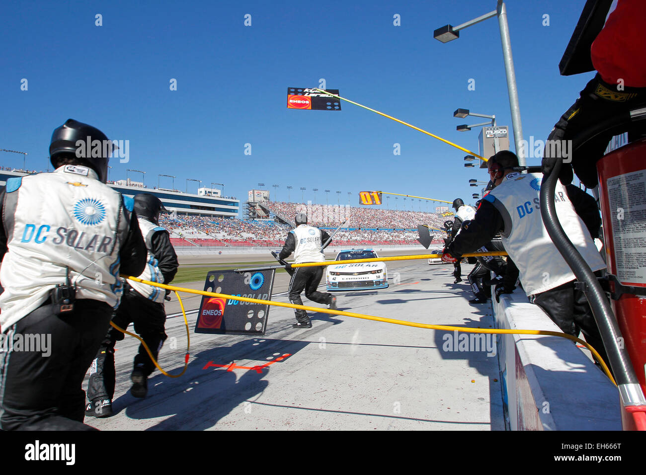 Las Vegas, NV, USA. 7th Mar, 2015. The NASCAR Xfinity Series teams take ...