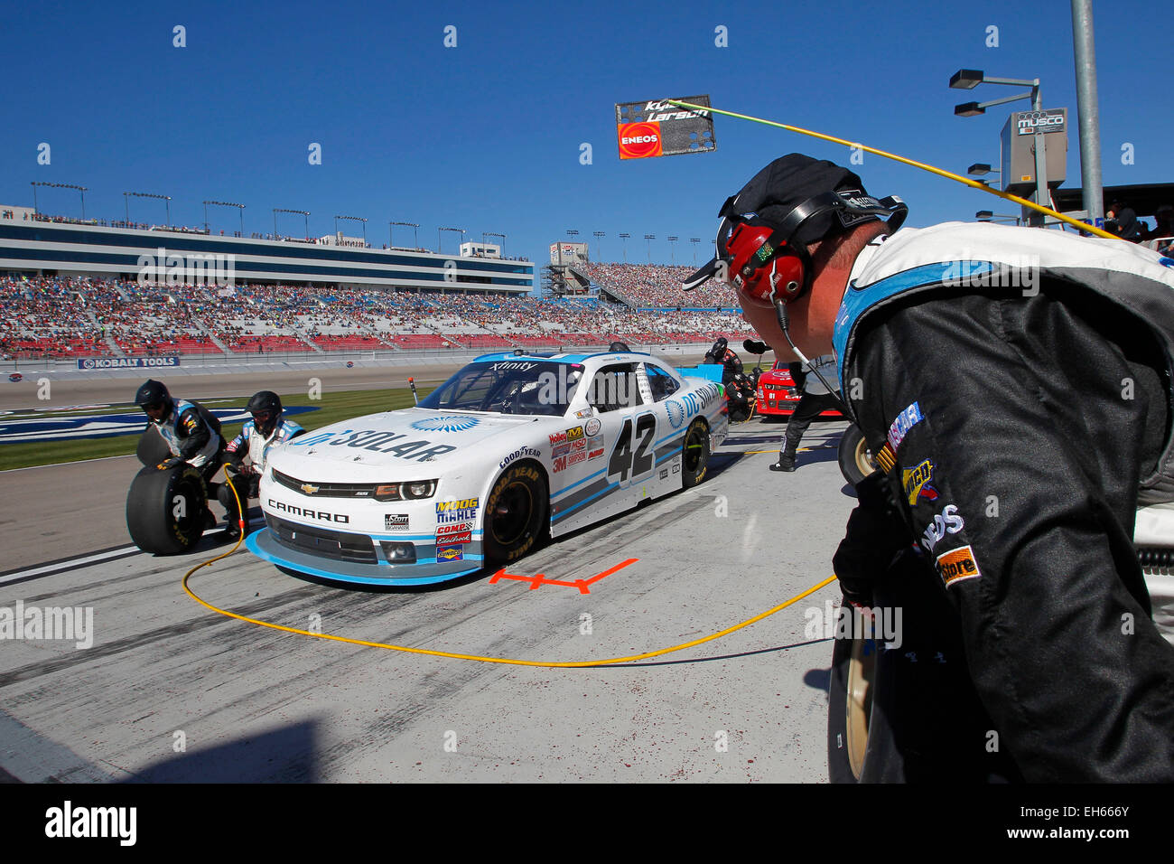 Las Vegas, NV, USA. 7th Mar, 2015. The NASCAR Xfinity Series teams take ...