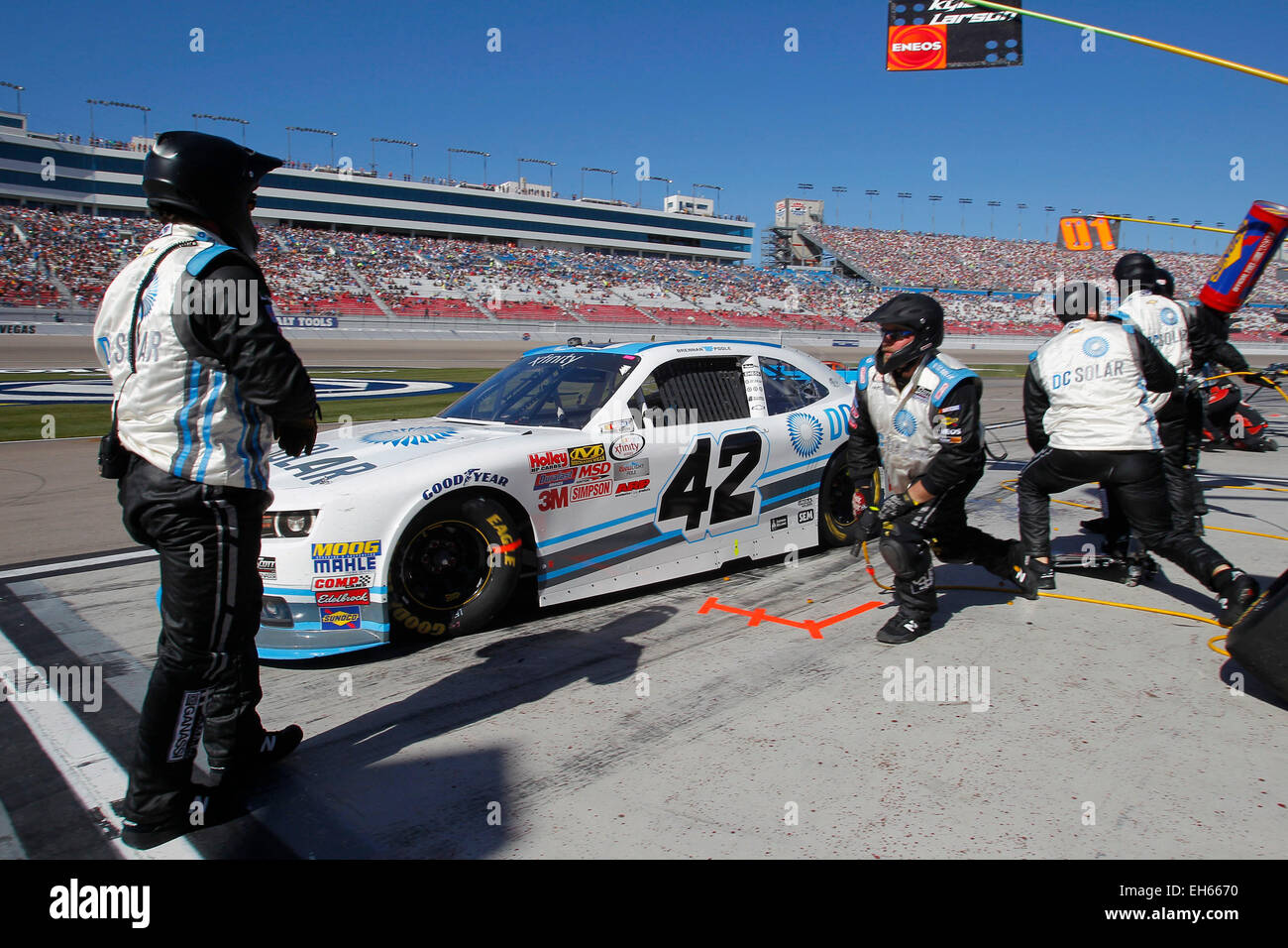 Las Vegas, NV, USA. 7th Mar, 2015. The NASCAR Xfinity Series teams take ...