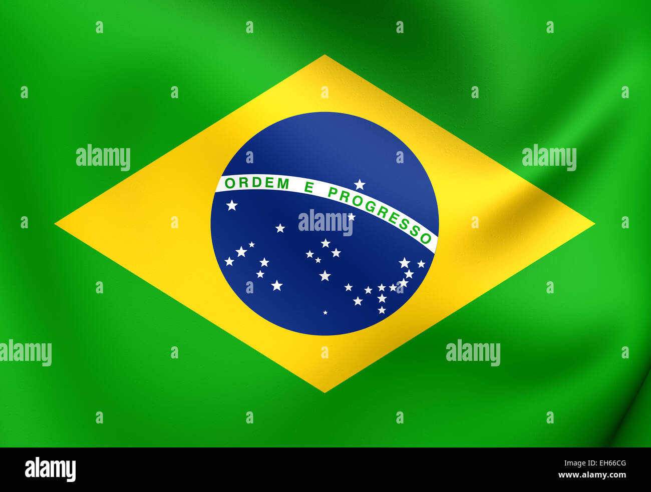 Flag of Brazil. Close Up Stock Photo - Alamy