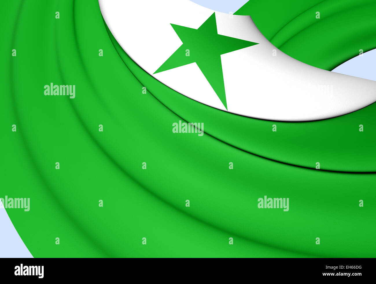 Flag of Esperanto. Close Up Stock Photo - Alamy