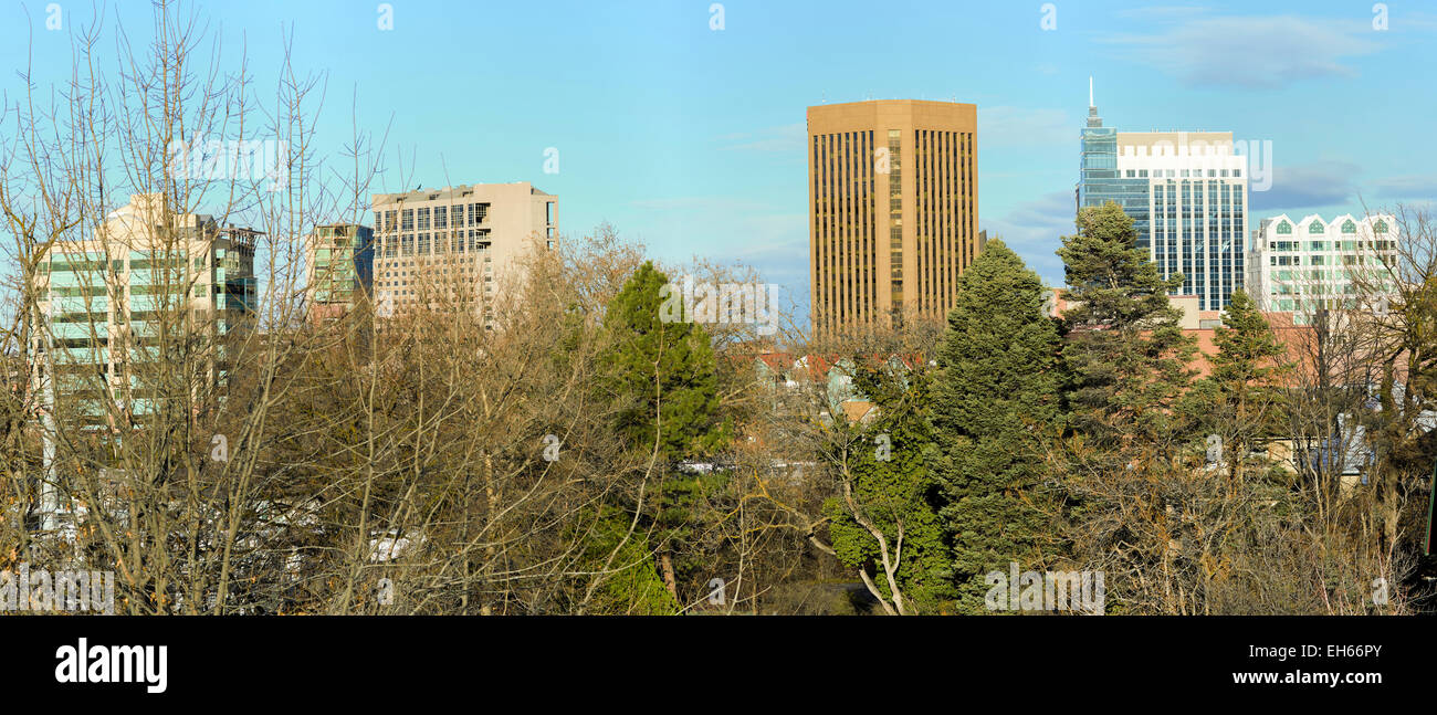 Tall buildings of Boise Idaho and trees Stock Photo - Alamy