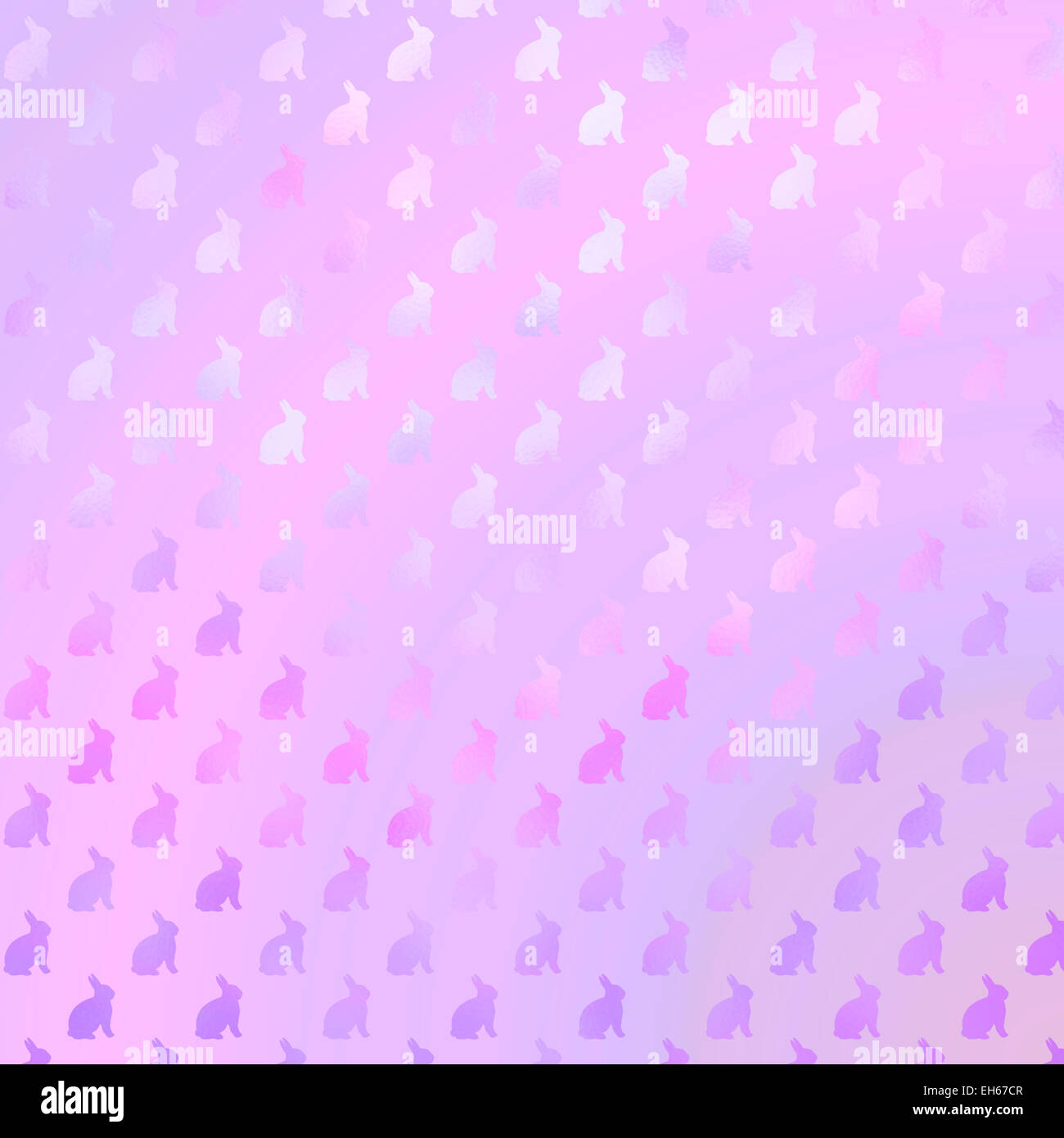 Purple Pink Bunnies Faux Foil Metallic Background Bunny Pattern Texture ...