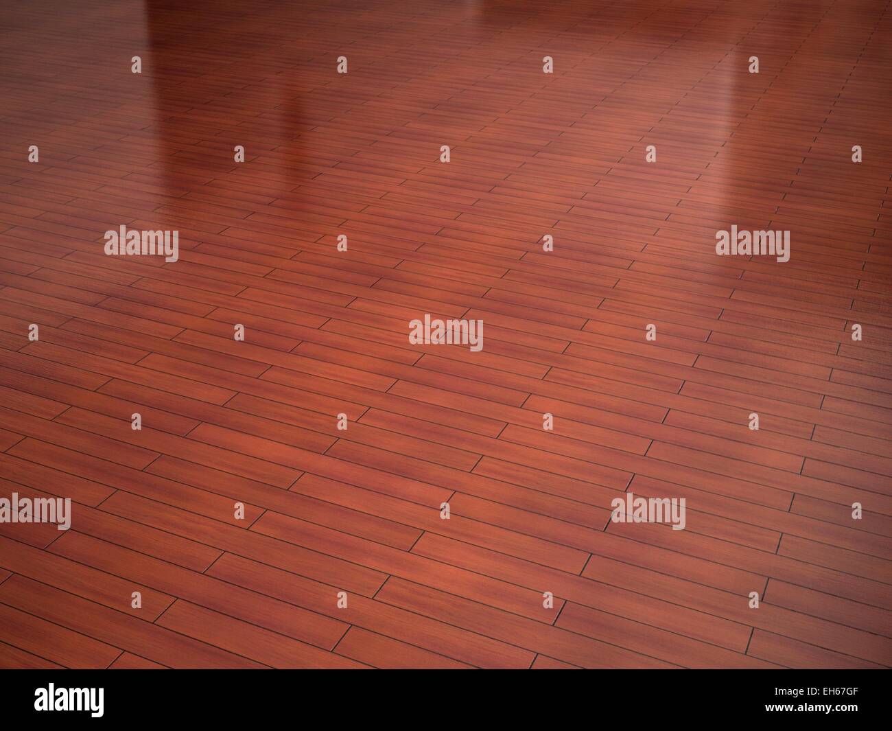 empty wood floor with reflection in a room Stock Photo - Alamy