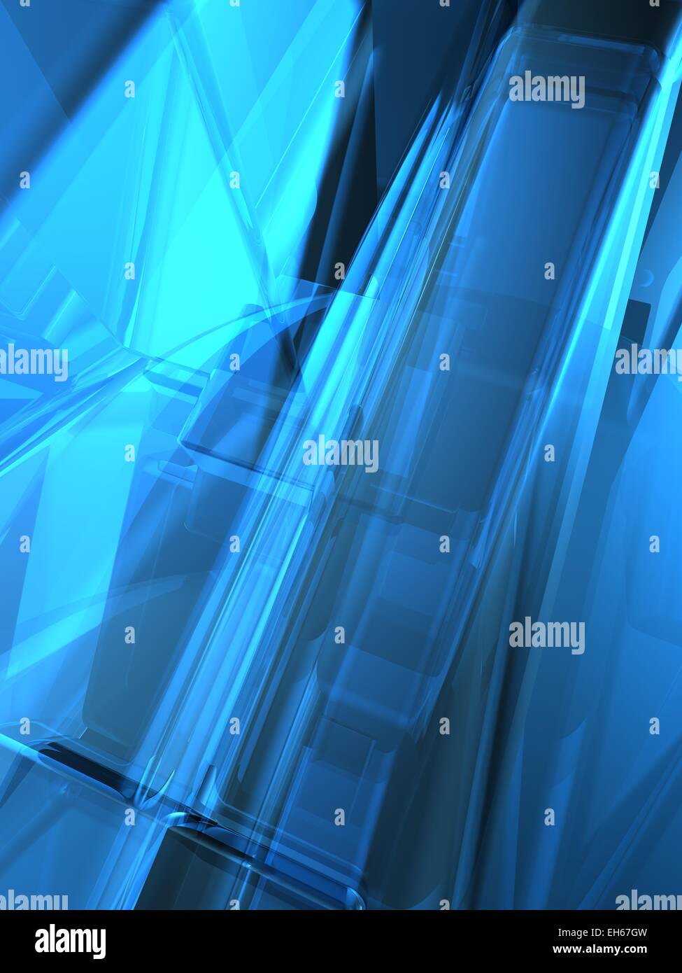 blue blend abstract background, digitally generated image Stock Photo ...