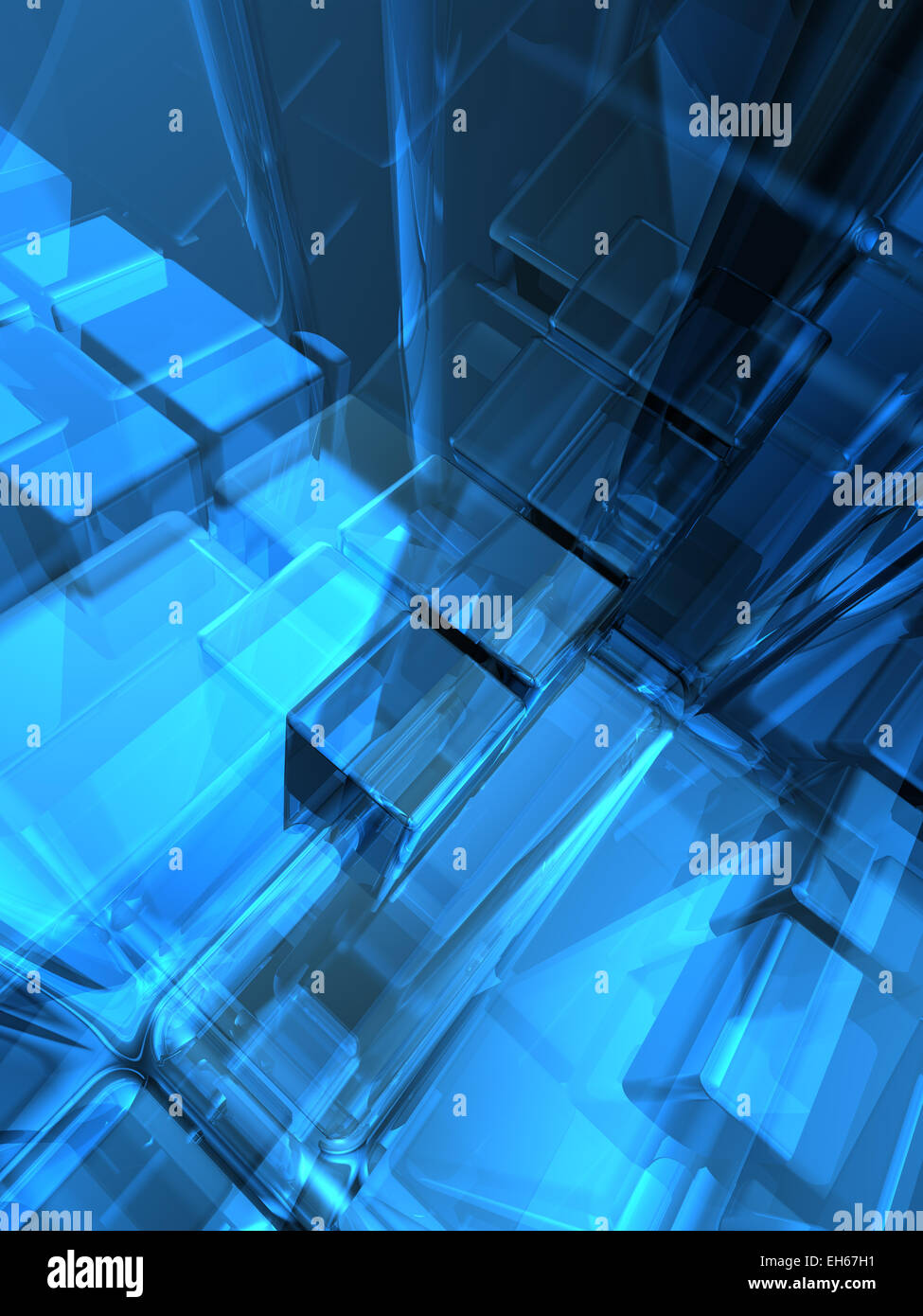 blue blend abstract background, digitally generated image Stock Photo ...