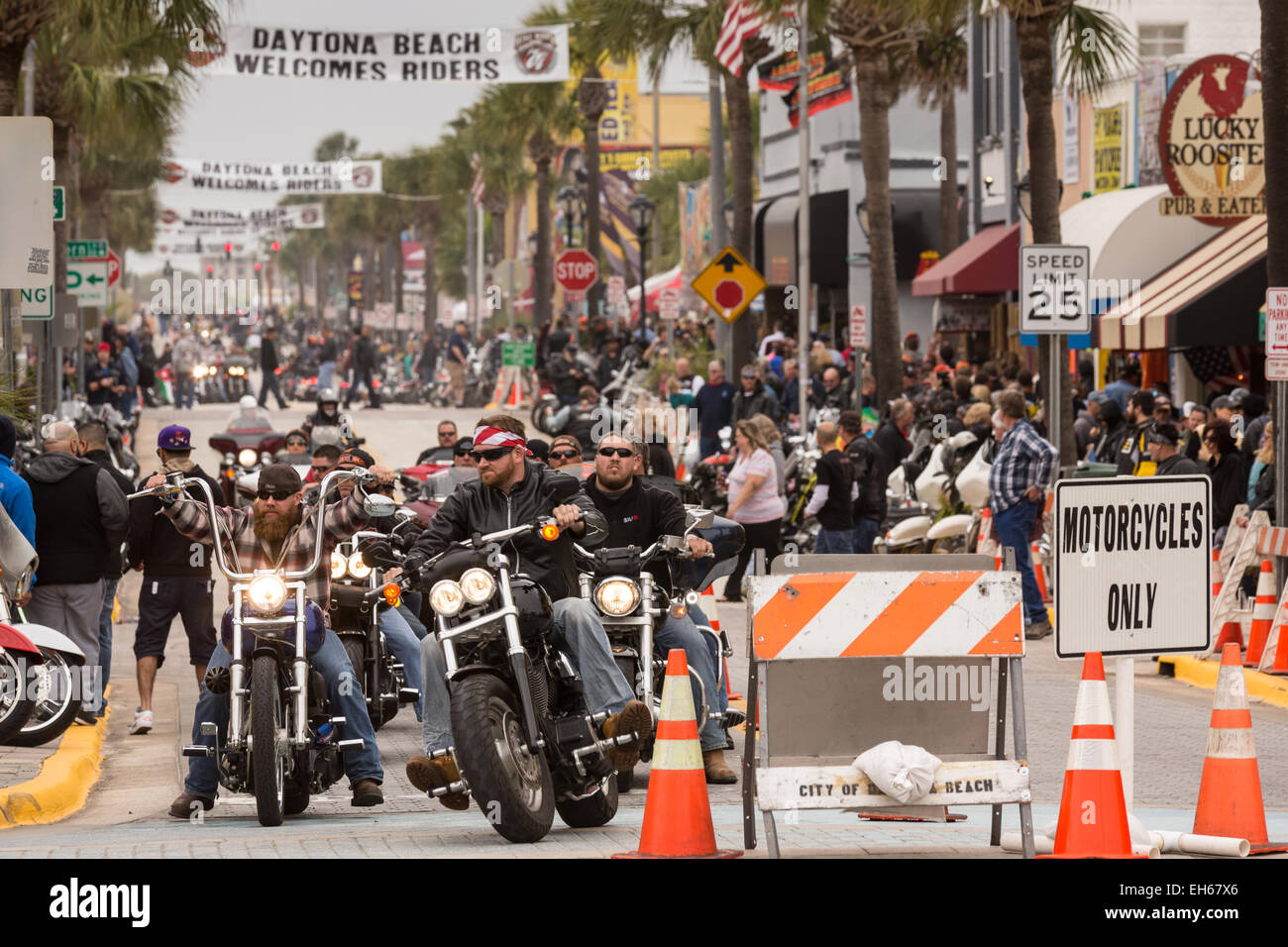 Woman bike week in daytona hi-res stock photography and images - Alamy