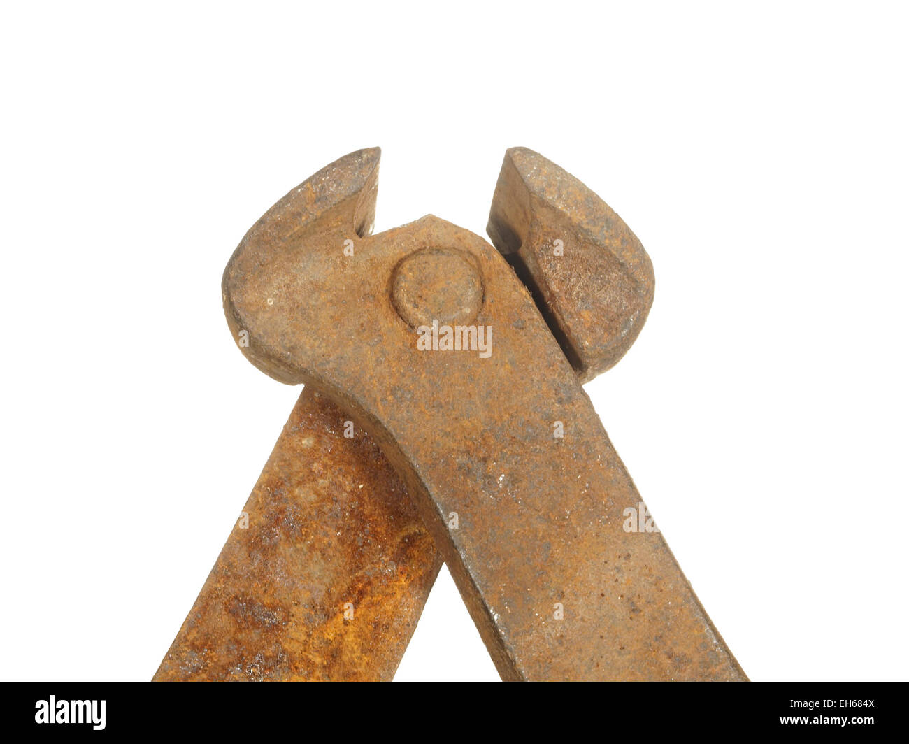 Old rusty pliers isolated on white background Stock Photo - Alamy