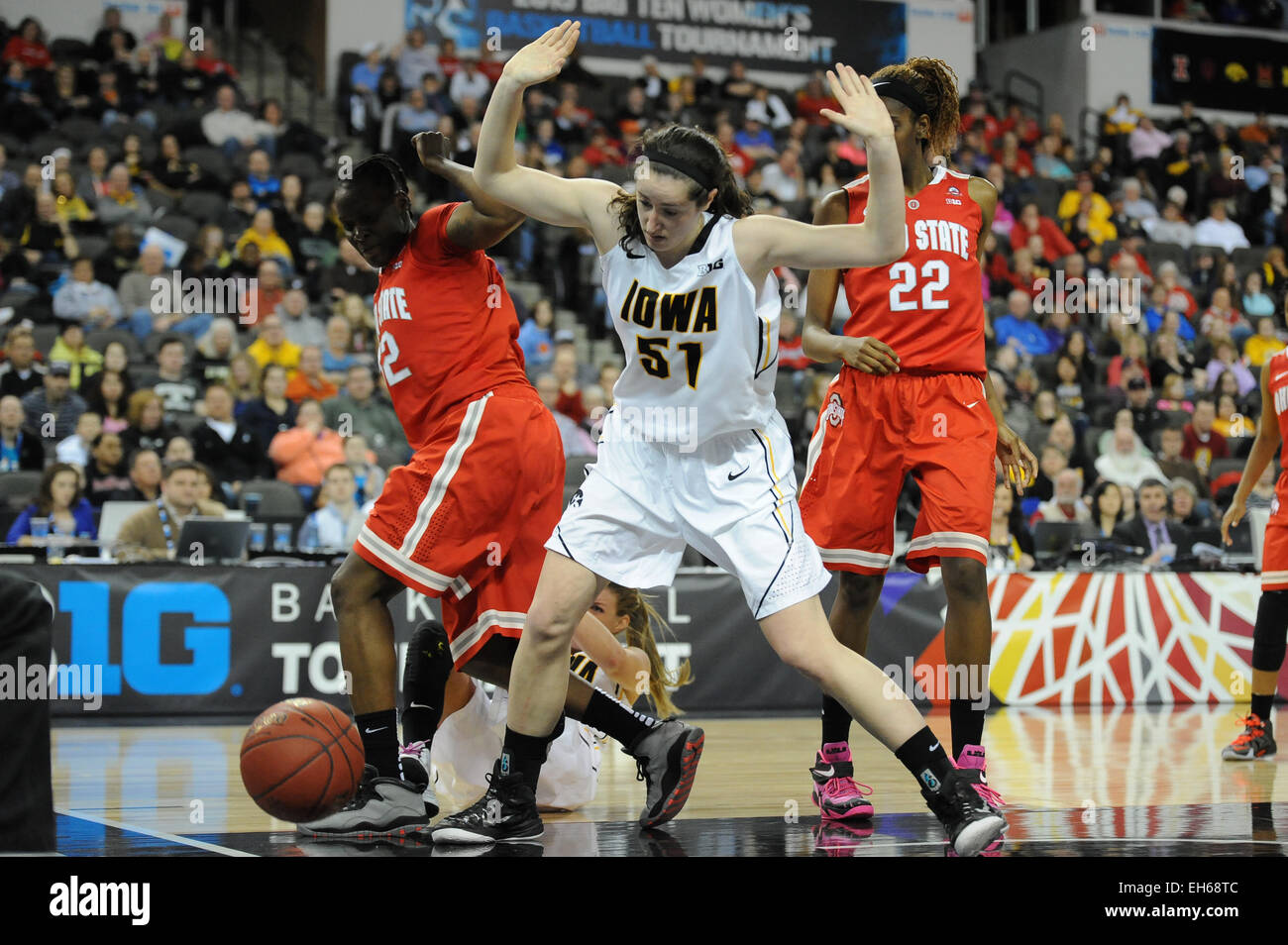 Iowa hawkeyes center bethany doolittle 51 hi-res stock photography and ...