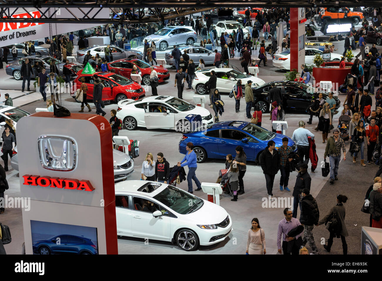 Section of Honda at Autoshow Toronto Stock Photo - Alamy
