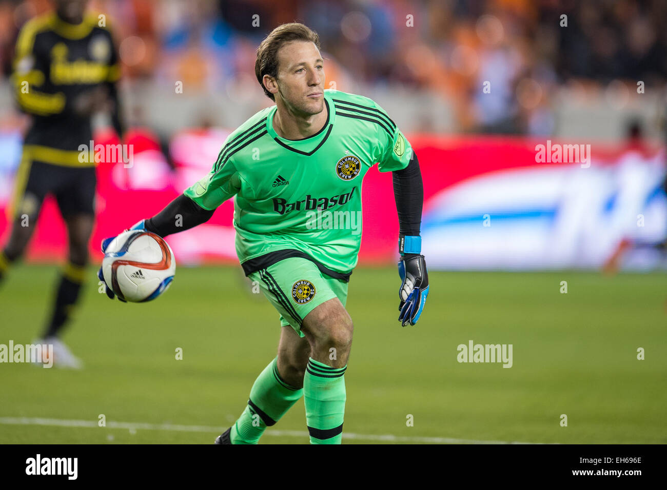 Houston, Texas, USA. 7th Mar, 2015. Columbus Crew goalkeeper Steve ...