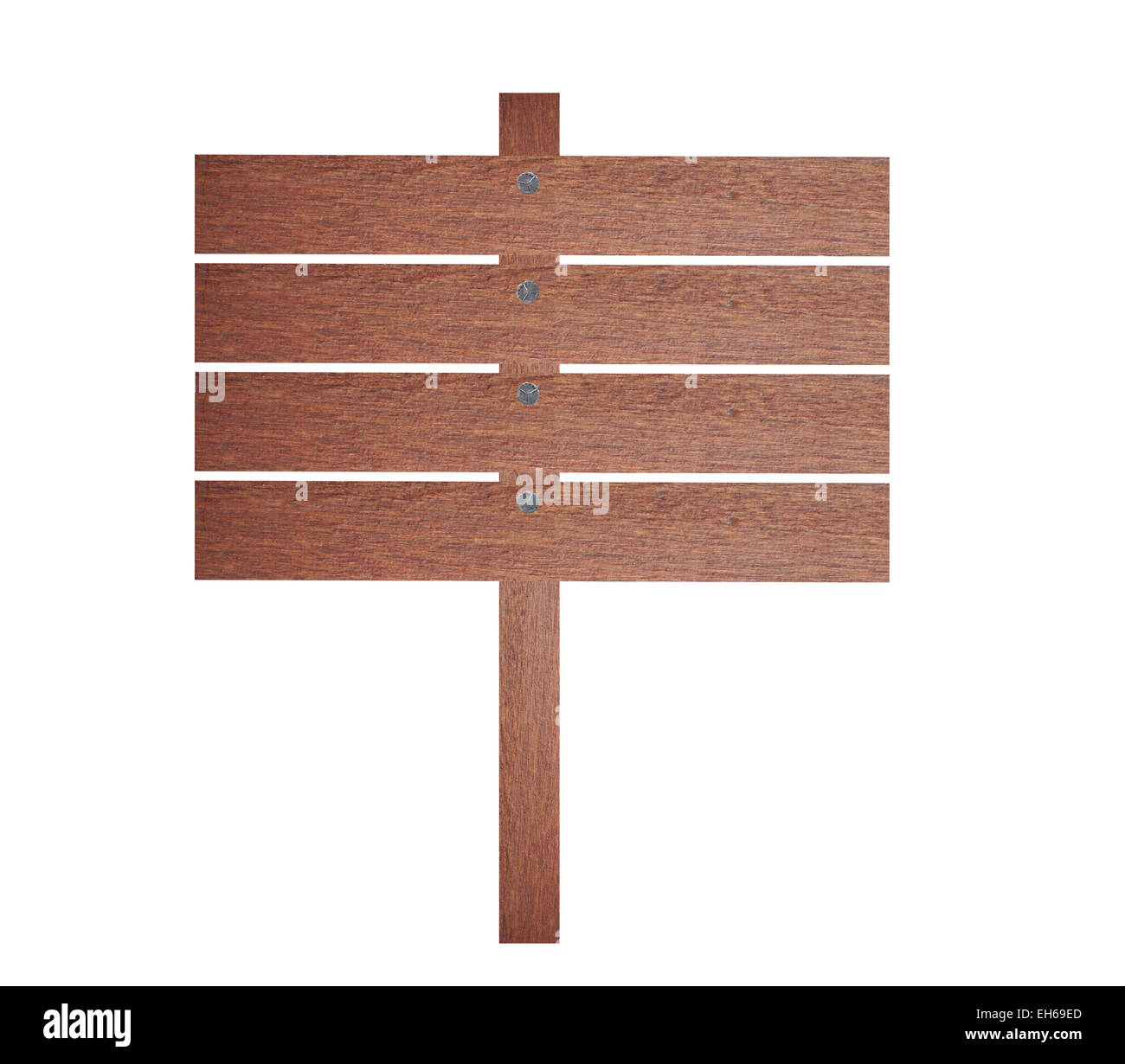 Brown wooden signboard on white background Stock Photo - Alamy