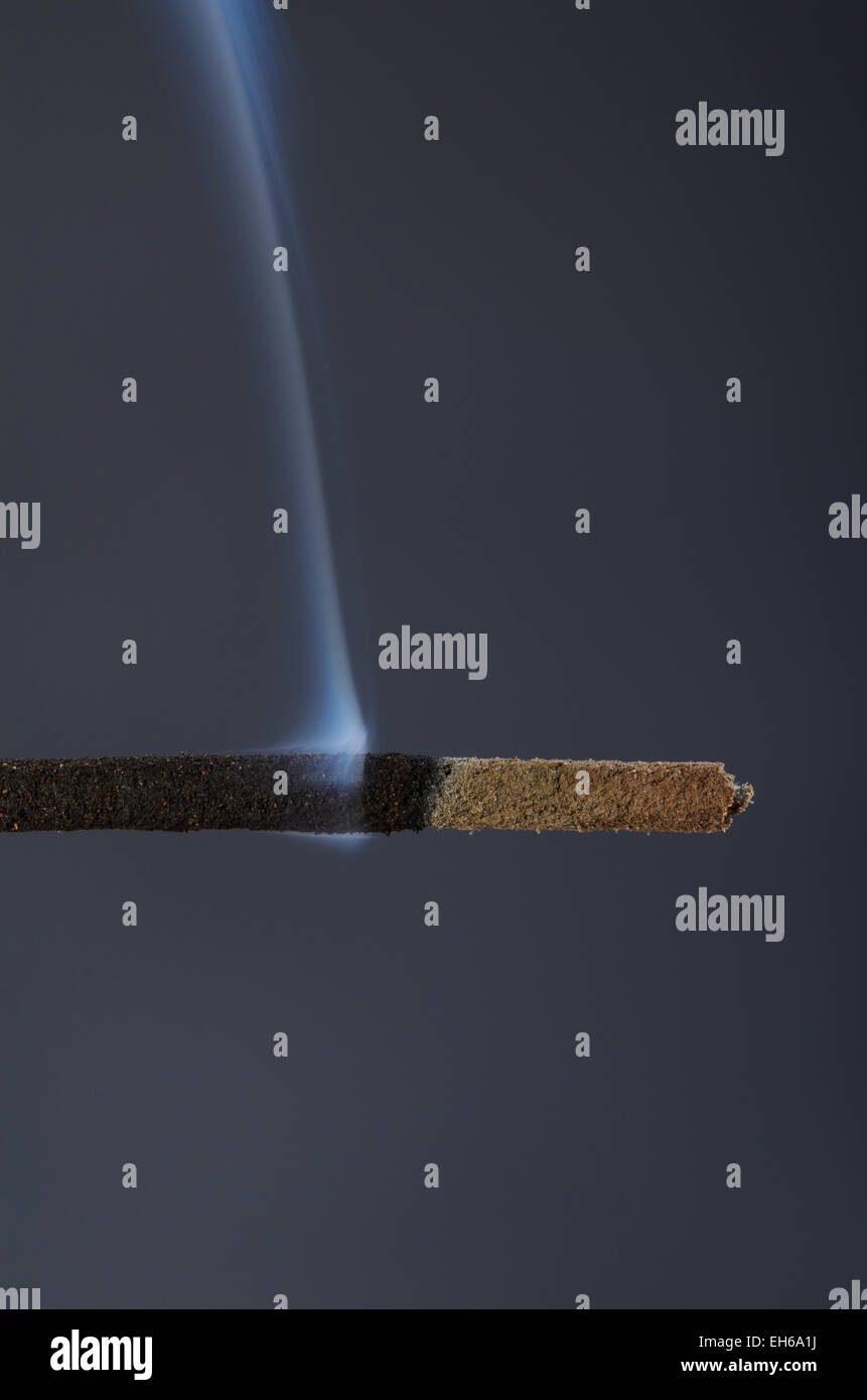 Closeup shot burning incense hi-res stock photography and images - Alamy