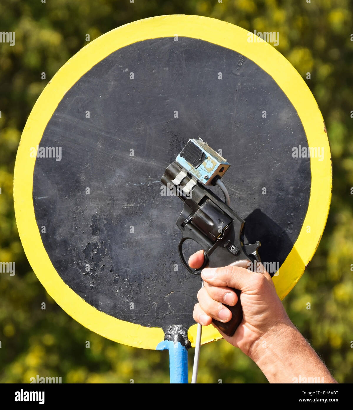 Starting gun of the running race Stock Photo - Alamy