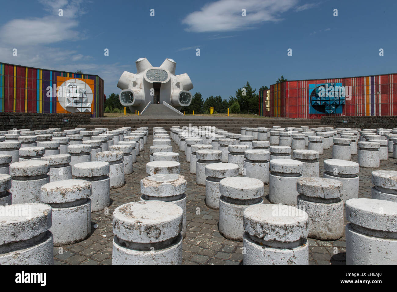 Entrance of Makedonium, Ilinden Uprising Memorial, Kruševo Stock Photo ...