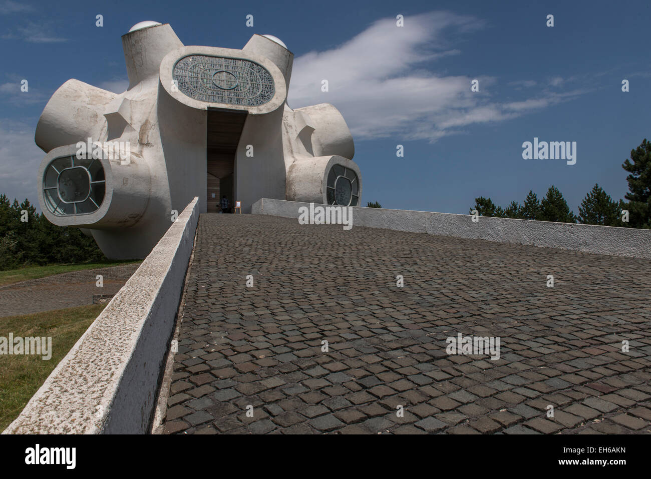 Entrance of Makedonium, Ilinden Uprising Memorial, Kruševo Stock Photo ...