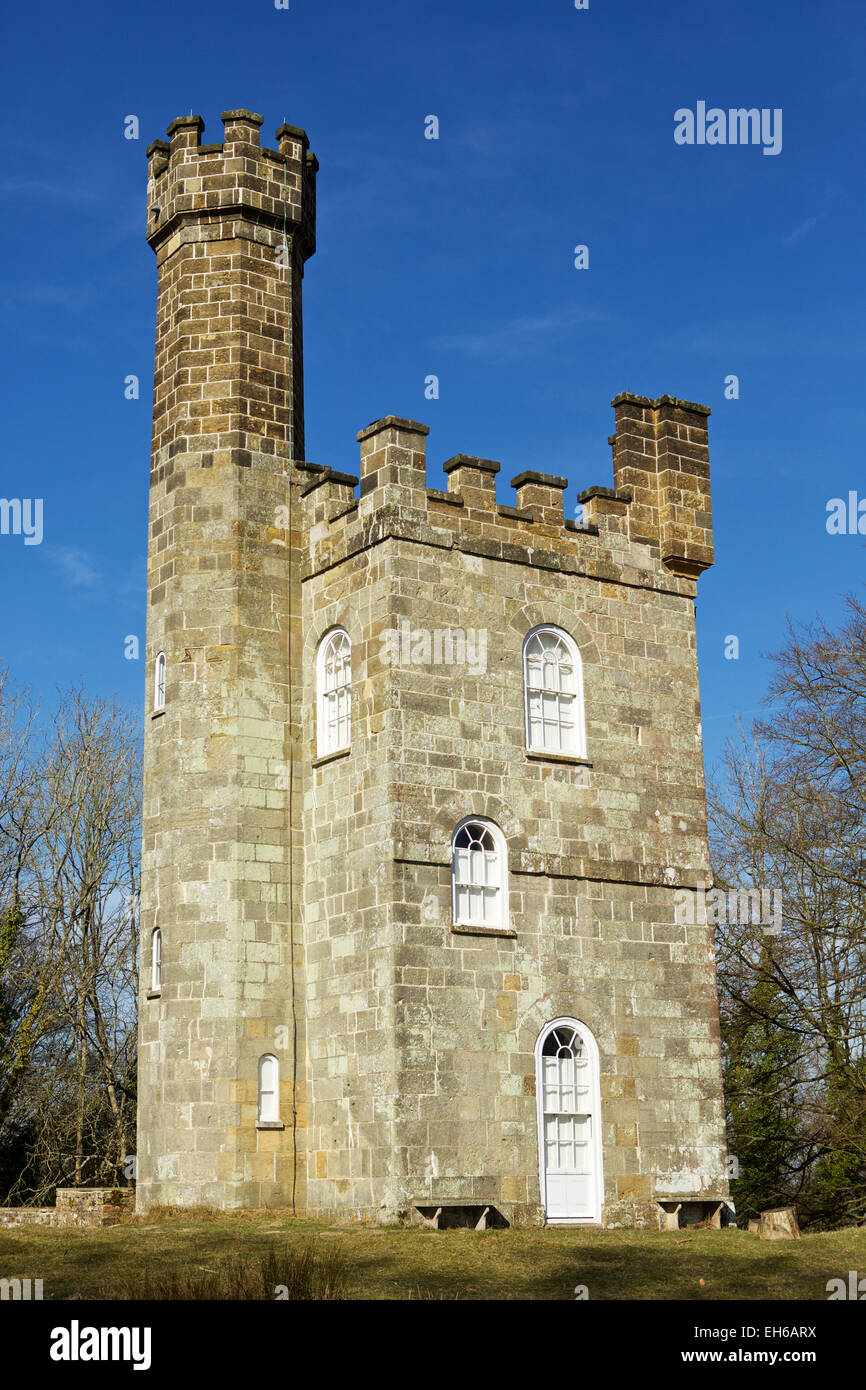 Architectural folly built in the shape of a castle Stock Photo - Alamy