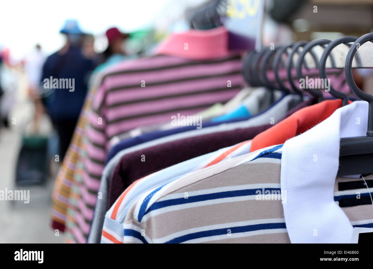 Colorful clothes hanging on clothesline Stock Photo - Alamy
