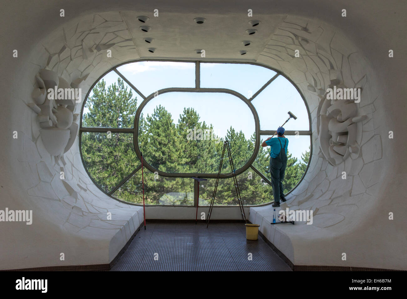 Inside Makedonium, Ilinden Uprising Memorial, Kruševo Stock Photo - Alamy