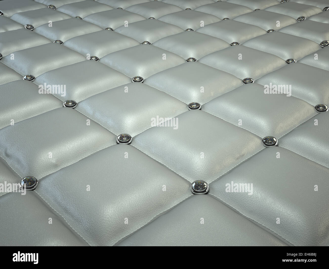 Buttoned leather pattern with diamonds and gemstones. High resolution ...