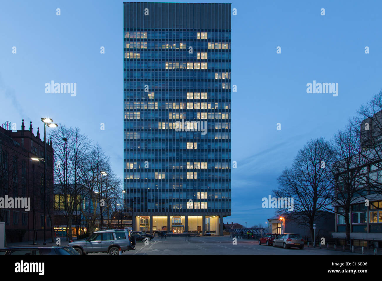 The Arts Tower at the University of Sheffield photographed early ...
