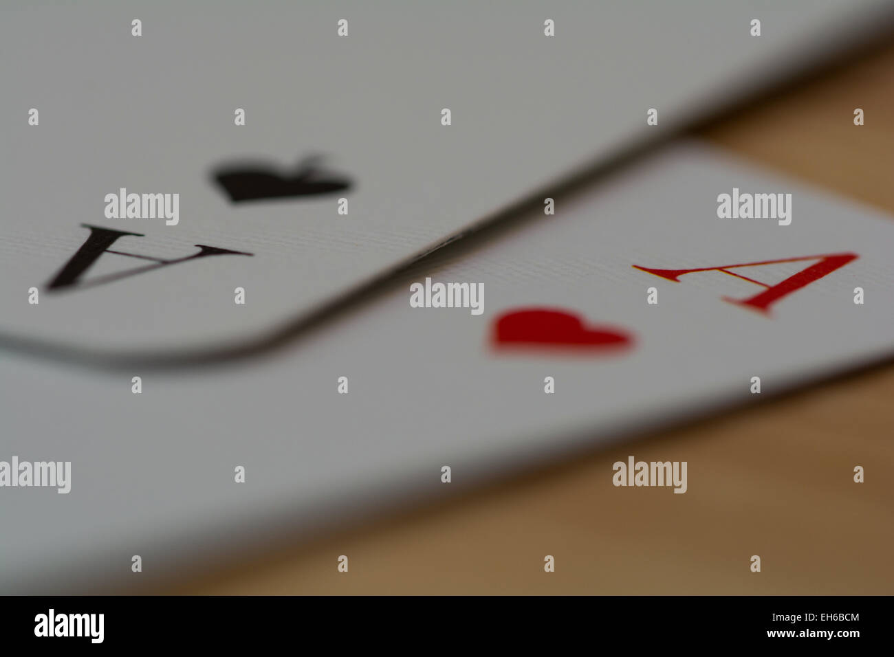 game cards, two aces Stock Photo - Alamy