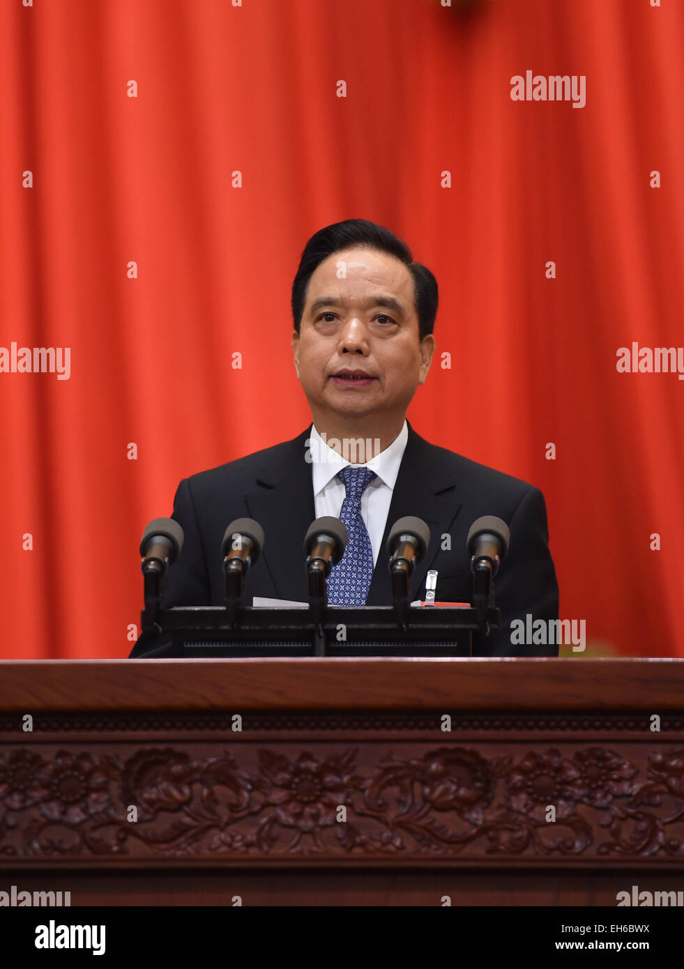 Beijing, China. 8th Mar, 2015. Li Jianguo, vice chairman of the ...