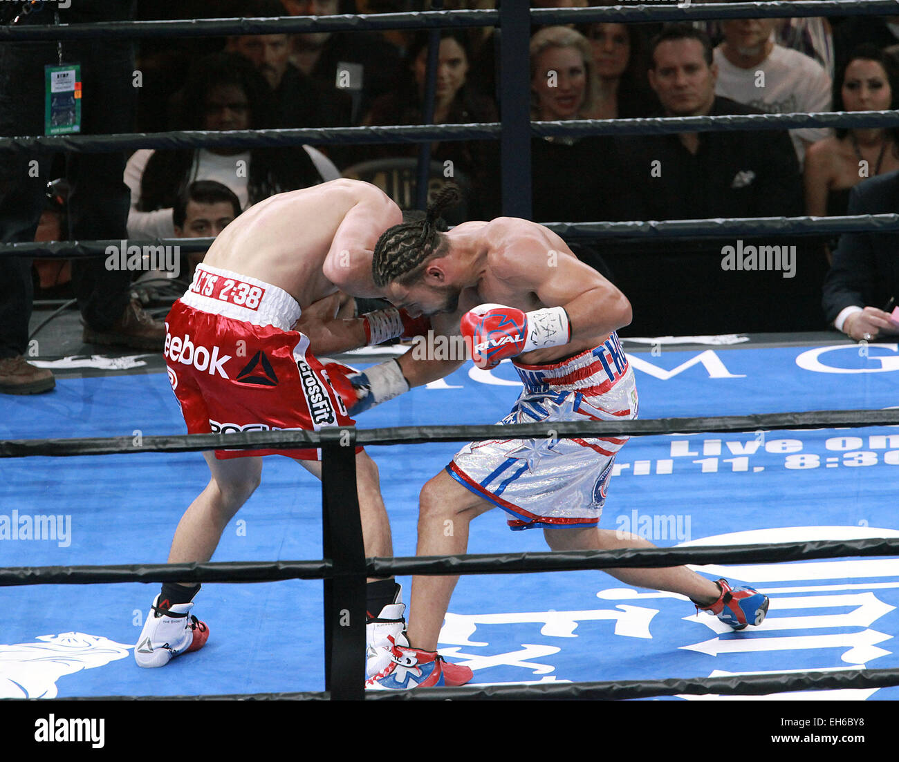 March 8, 2015 - Las Vegas, Nevada, United States - Boxers Keith Thurman ...