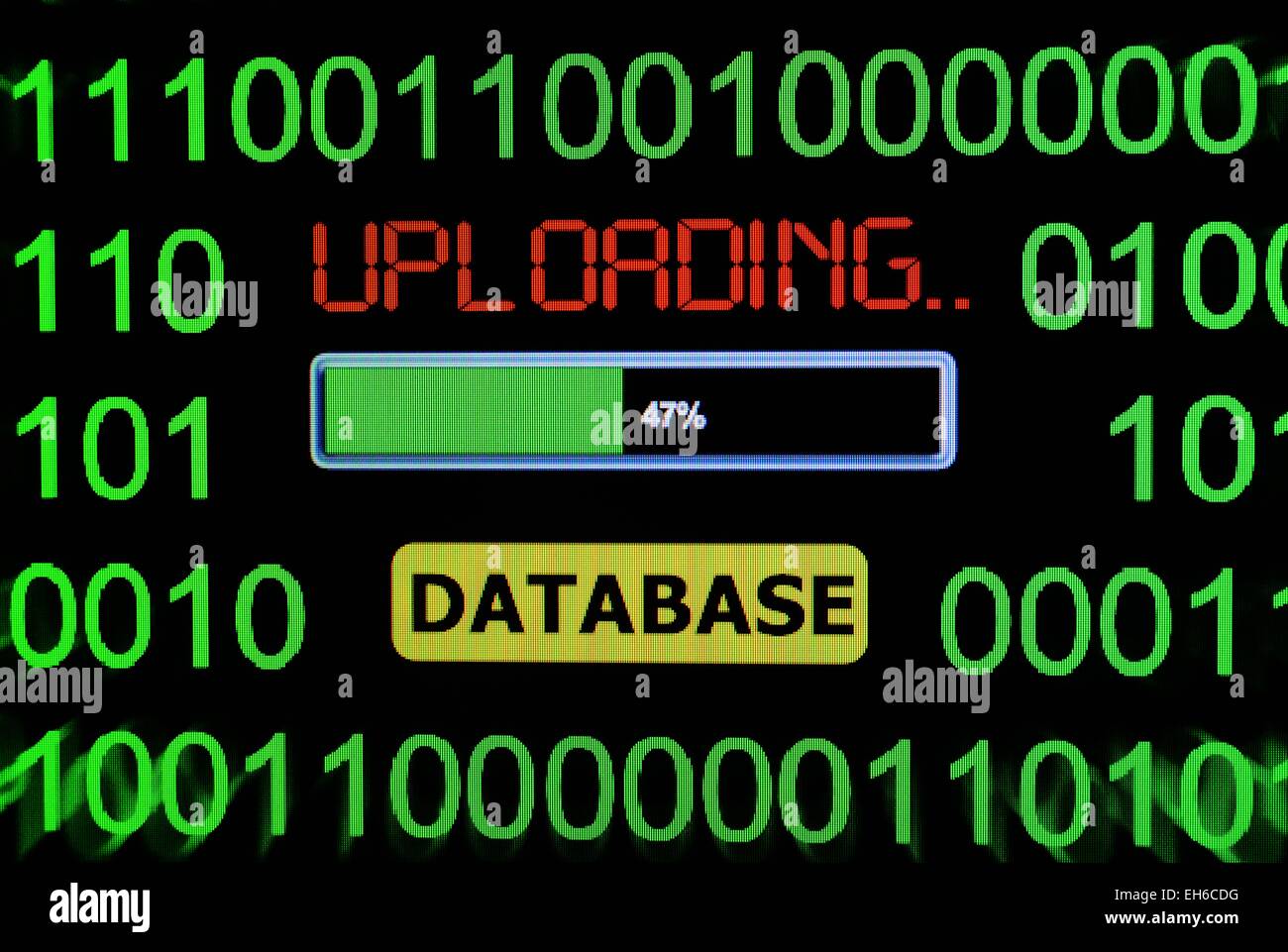 Database download icon on document hi-res stock photography and images - Alamy