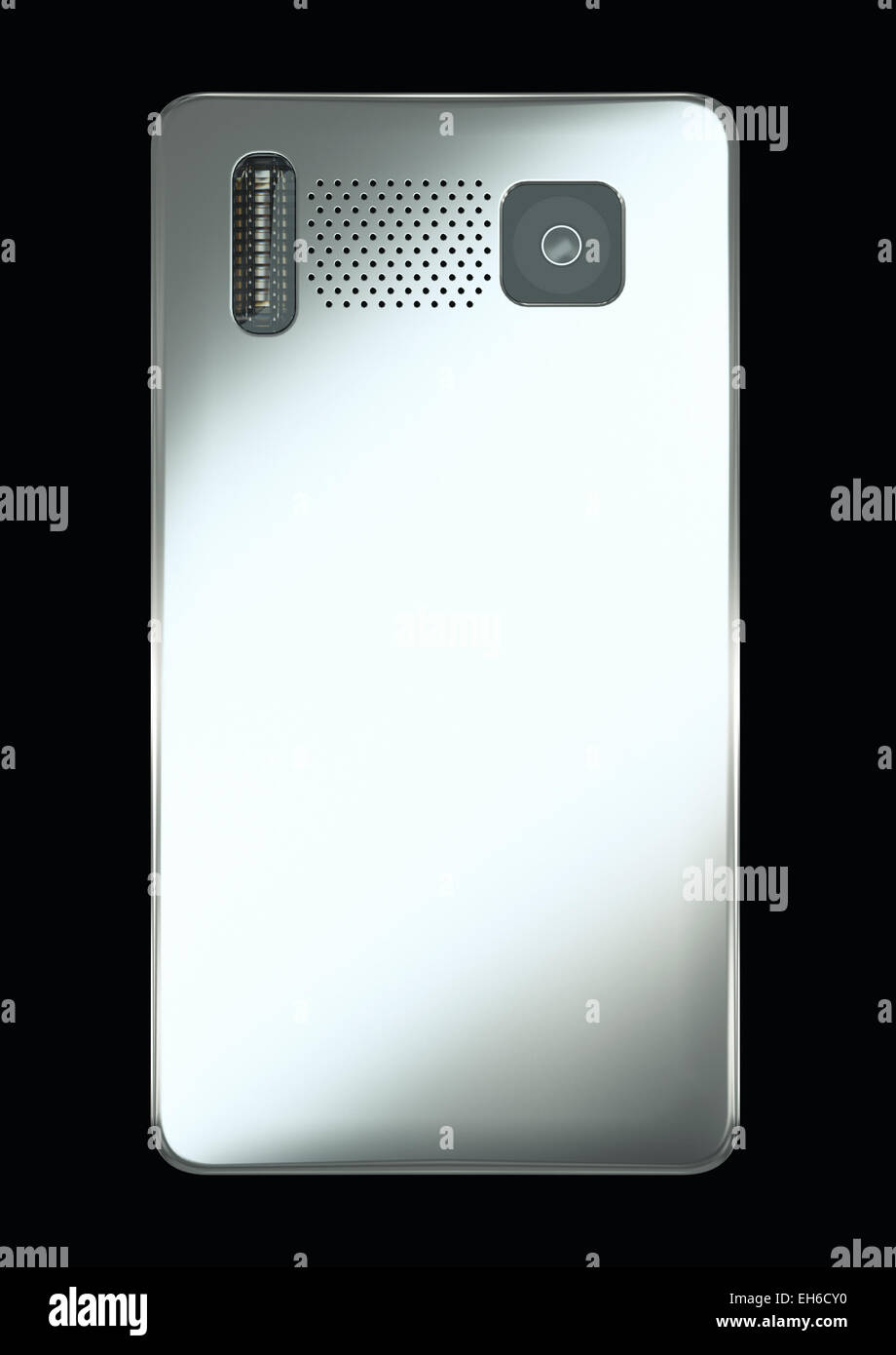 Rear view of smart phone: camera and flash (custom created and rendered ...
