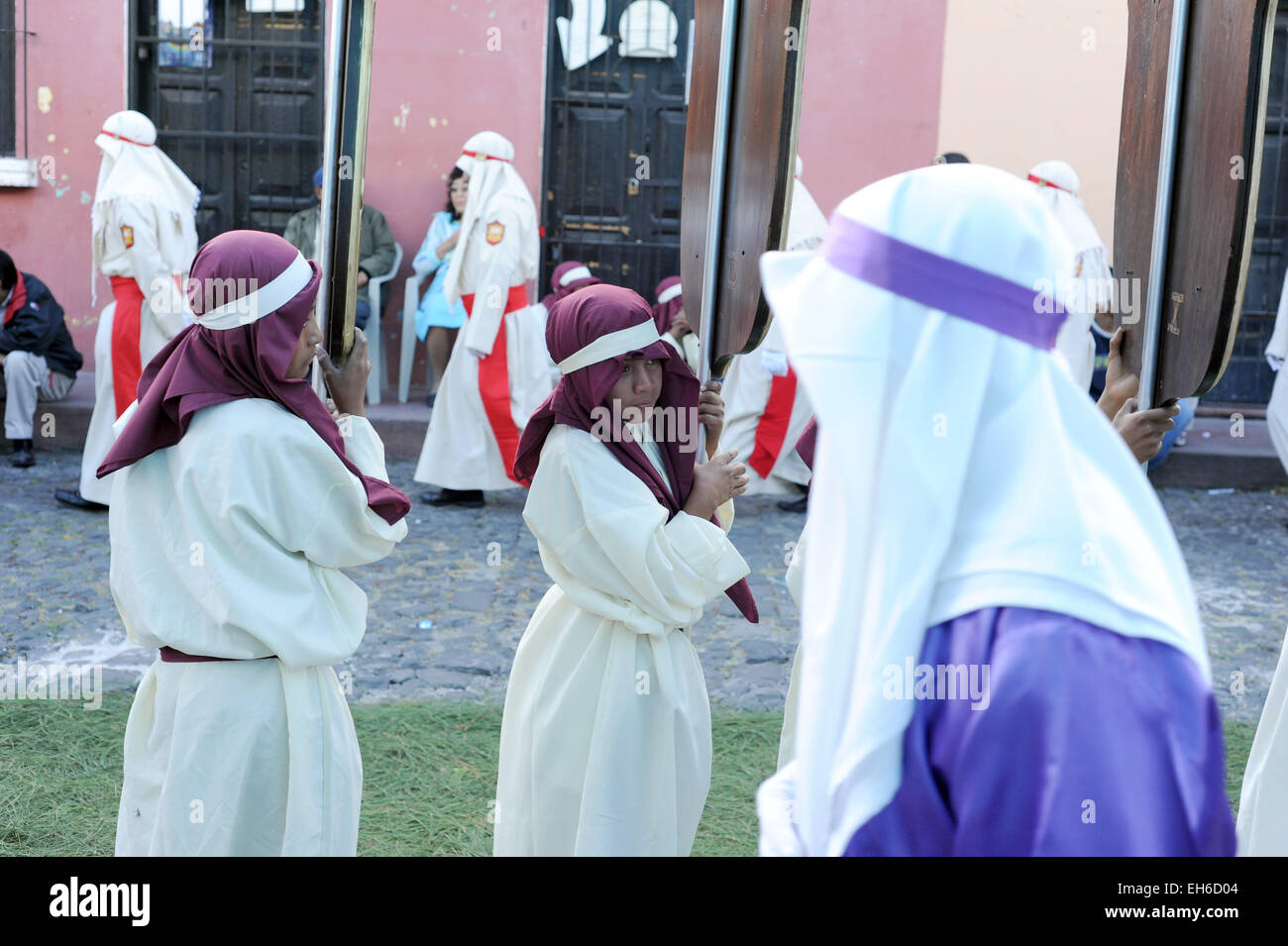 Procession during Semana Santa (Holy Week) in Antigua, Guatemala Stock ...