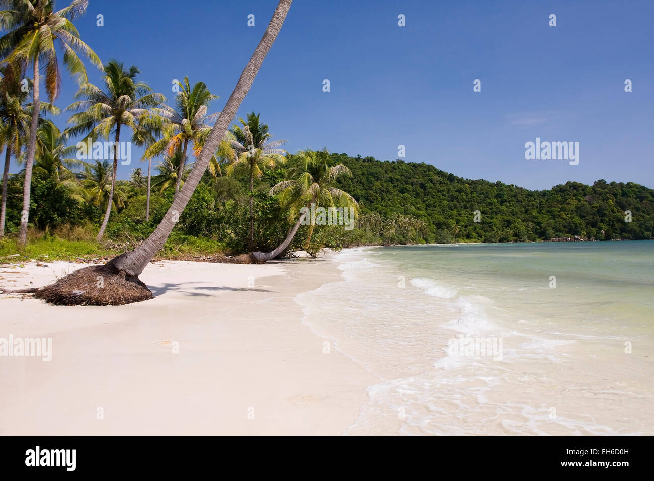 South sea beach Bai Sao beach in the south of the island Phu Quoc ...