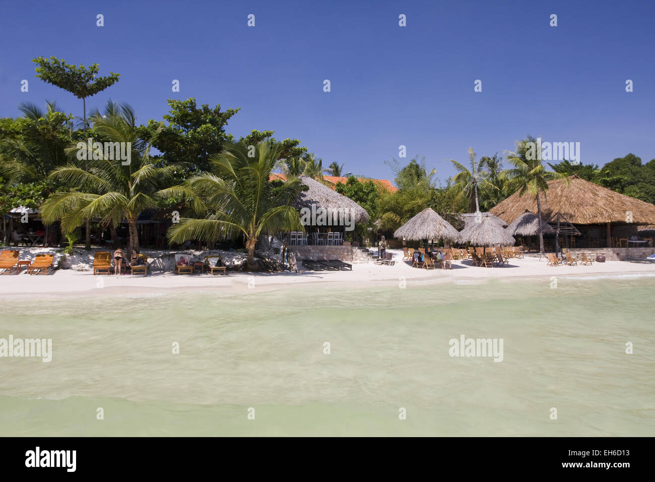 South sea beach Bai Sao beach in the south of the island Phu Quoc ...