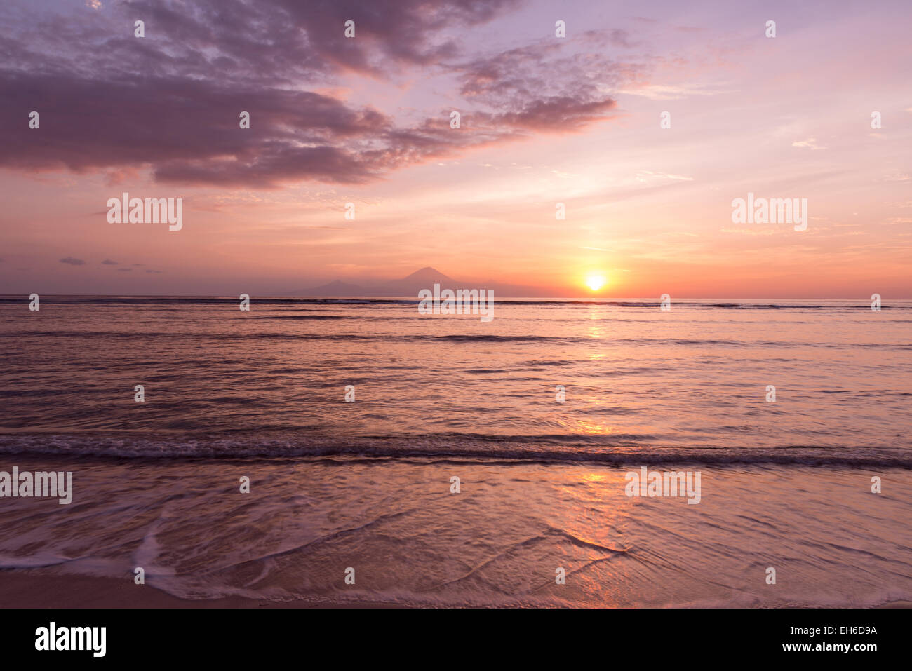 Nature blur background Bali island at sunset Stock Photo - Alamy