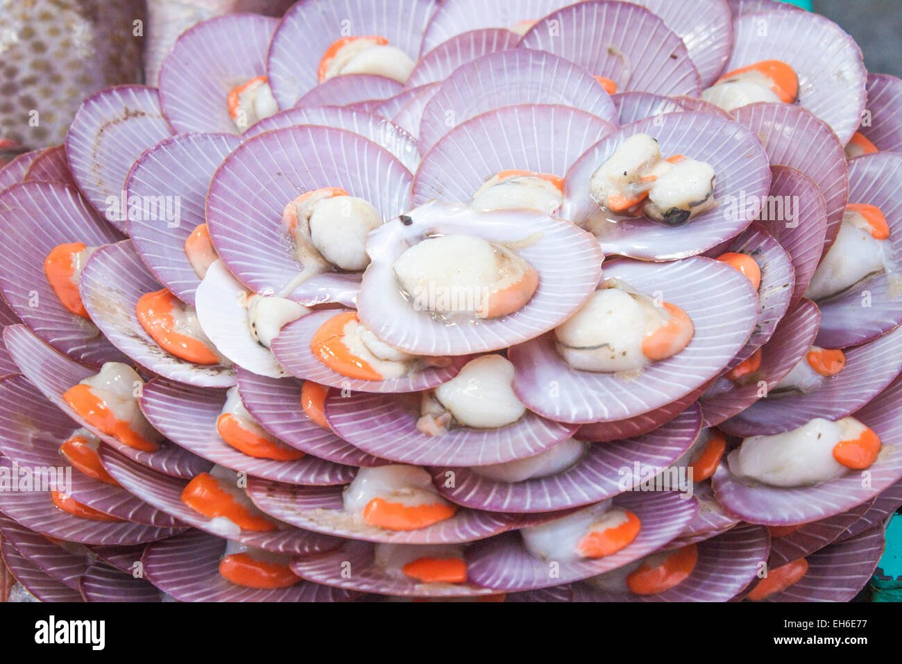 A lot of shellfish meal, at a restaurant Stock Photo - Alamy