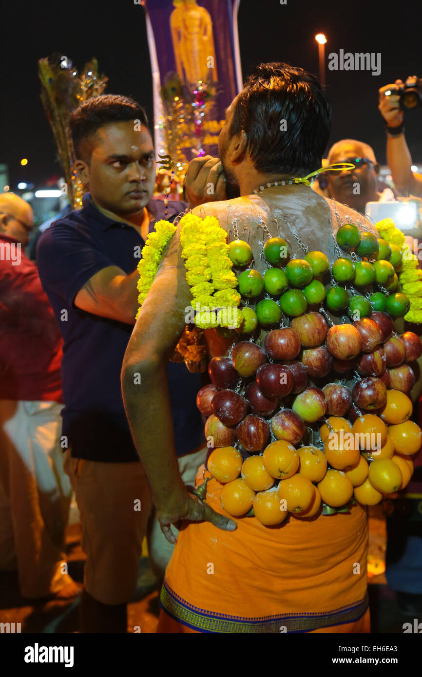 Kavadi hanging devotee hi-res stock photography and images - Alamy
