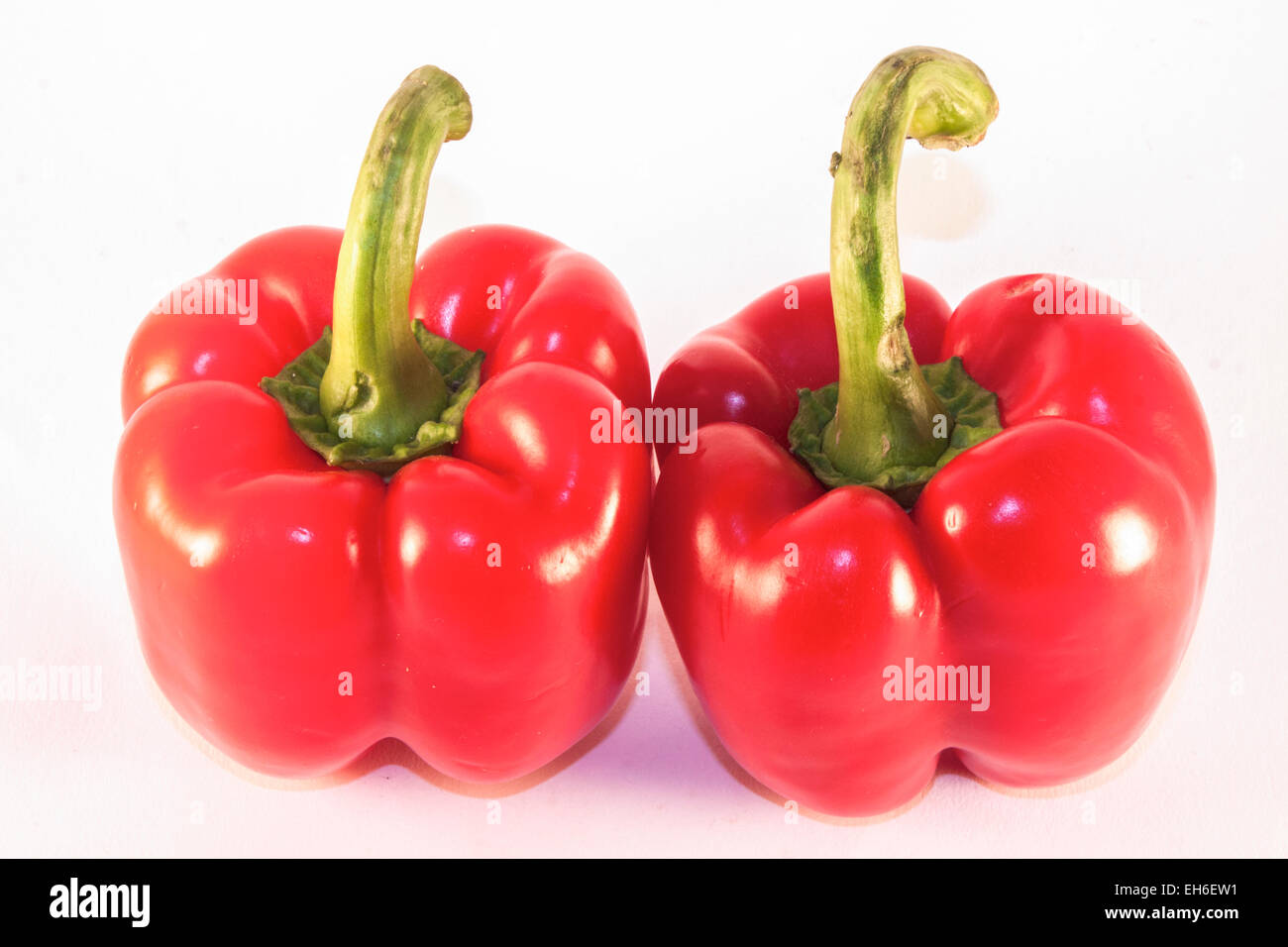 Red pepper vegetable, isolated on white background Stock Photo - Alamy
