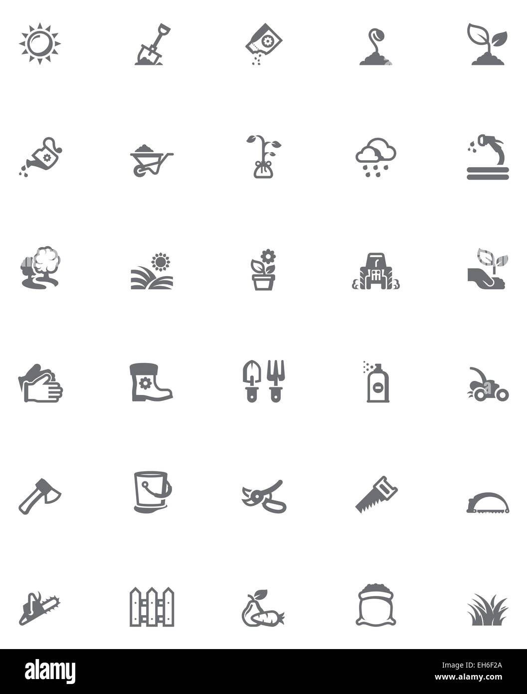 Icon gardening garden Cut Out Stock Images & Pictures - Alamy