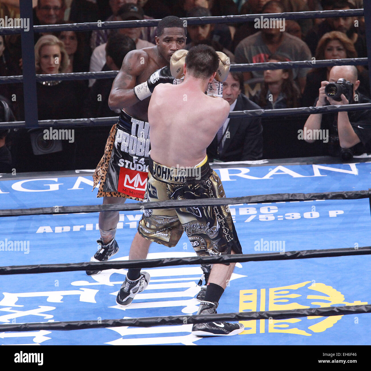 March 8, 2015 - Las Vegas, Nevada, United States - Boxers Adrien Broner ...