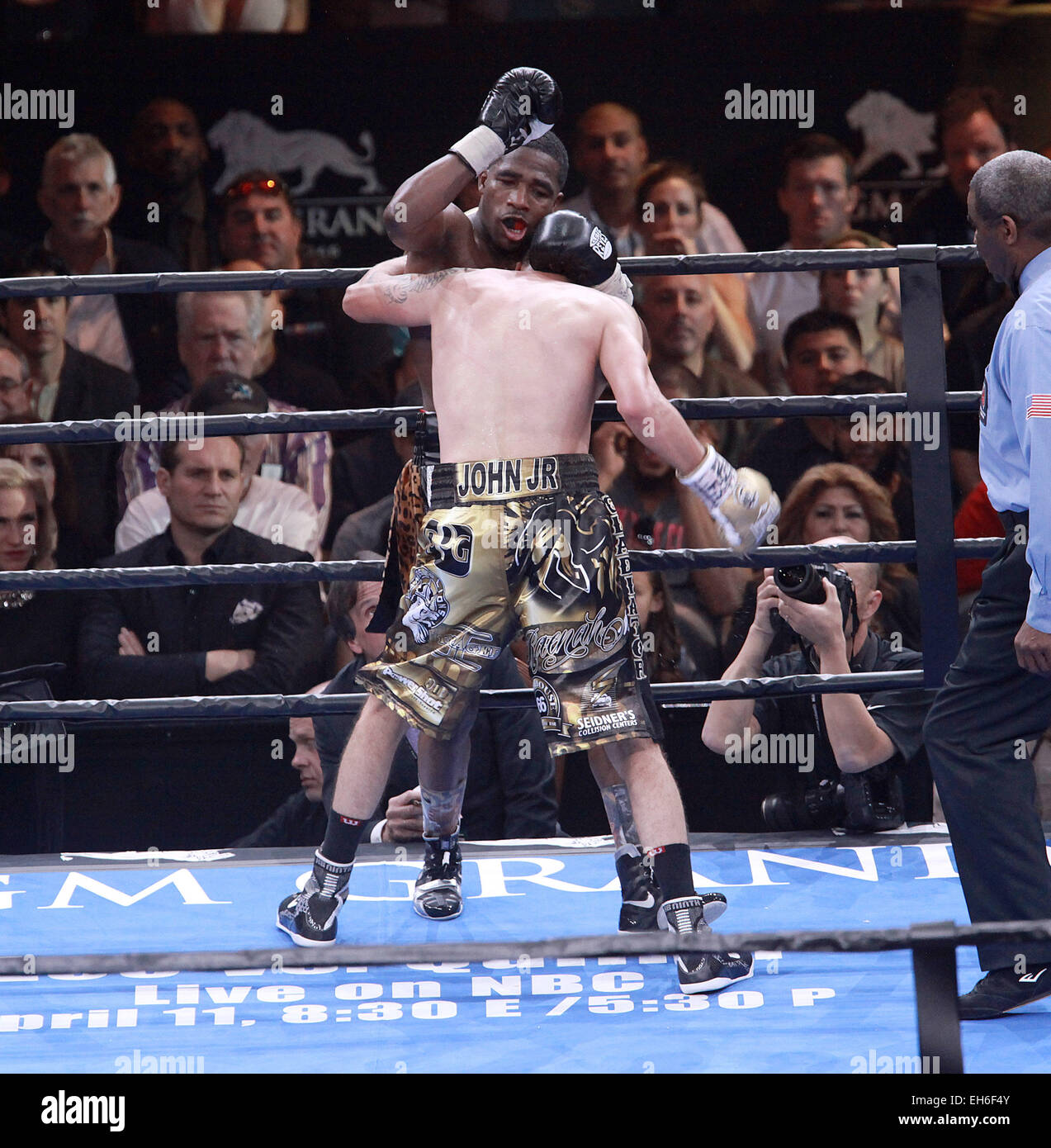 March 8, 2015 - Las Vegas, Nevada, United States - Boxers Adrien Broner ...