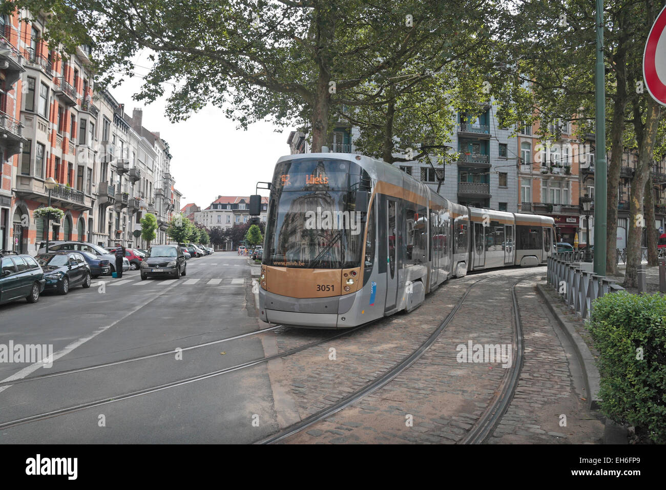 Belgium brussels tram hi-res stock photography and images - Alamy